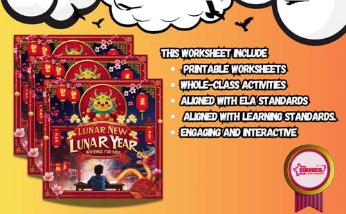 2025 Lunar New Year Prompts Writing Activities Craft 3rd,4th,5th, 6th ...