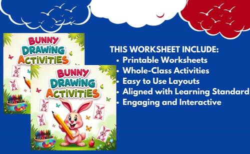 Bunny Directed Drawing Activities 2nd,3rd,4th,5th,6th,Grade | TPT