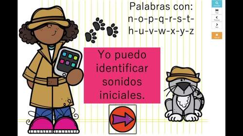 Sonido Inicial Beginning Sounds in Spanish 2 by Recursos Arcoiris