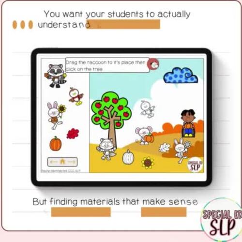 Fall-Themed I 2-Step Sequential Directions I Boom™ Cards I Speech Therapy