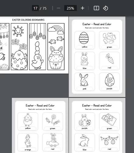 Easter Bundle for Pre-K, Kindergarten & 1st / Math & Literacy Pack