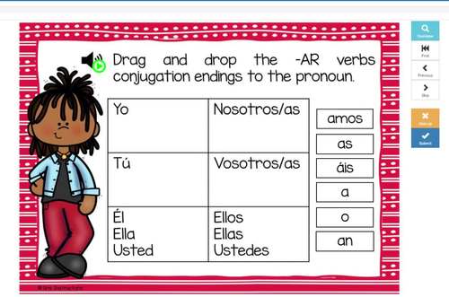 Present Tense -ar Verbs by Sra Instructora | TPT
