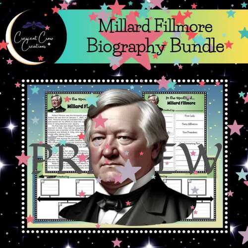 President Millard Fillmore Biography Bundle Research Project | TPT