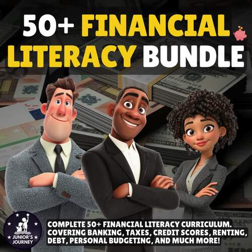 50+ Financial Literacy Bundle | Reading Comprehension | Worksheets ...