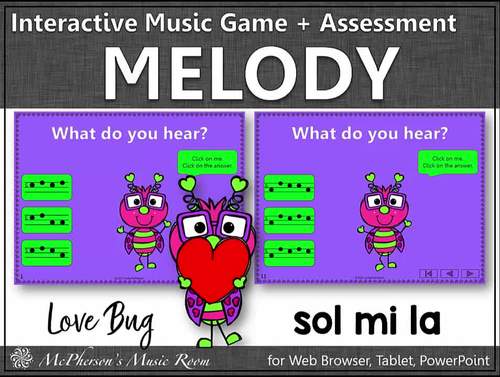 Valentine’s Day Music | Sol Mi La Interactive Solfege Game + Assessment ...