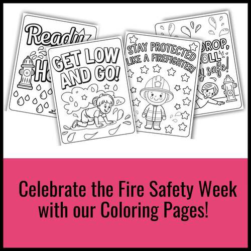 Fire Safety Week Community Helpers Coloring Pages /Fire Prevention week