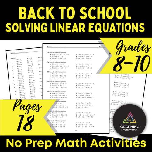 Solve Multistep Linear Equations With Integer Coefficients Back to ...