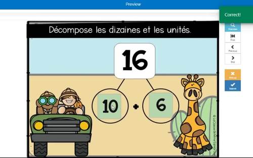 French Math Boom Cards I Number Bonds by La classe de Mme Sambrook