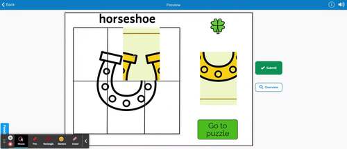 St. Patrick's Day Open Ended Game | Vocabulary & LANGUAGE Puzzle BOOM Card™