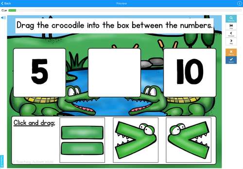 Greater Than, Less Than, Equal To | Math Boom Cards by Teaching Autism