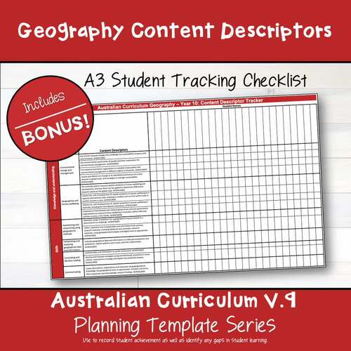 V9 Australian Curriculum Geography Content Descriptor Overviews - Year 10