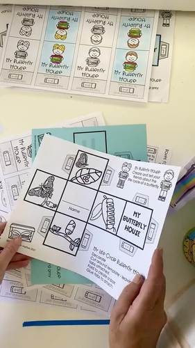 Butterfly Life Cycle House Craft - Printable Science Cut & Paste Craft ...