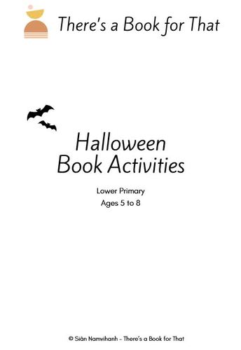 Halloween Book Activities by There's a Book | TPT