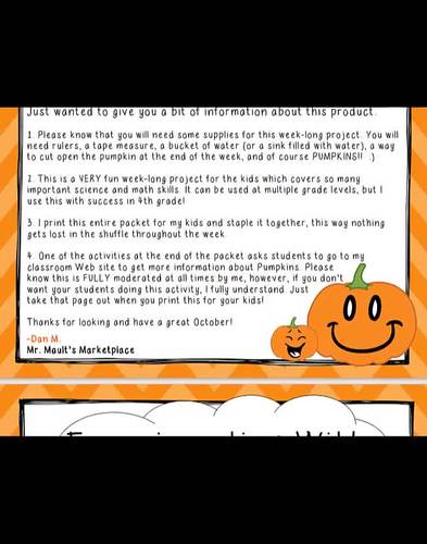Pumpkin Science Exploration - Experiments & Investigations for October ...