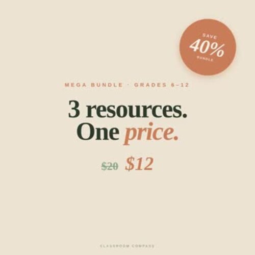 MEGA Mental Health Bundle for Teens | 5-Day SEL Unit + Escape Room ...