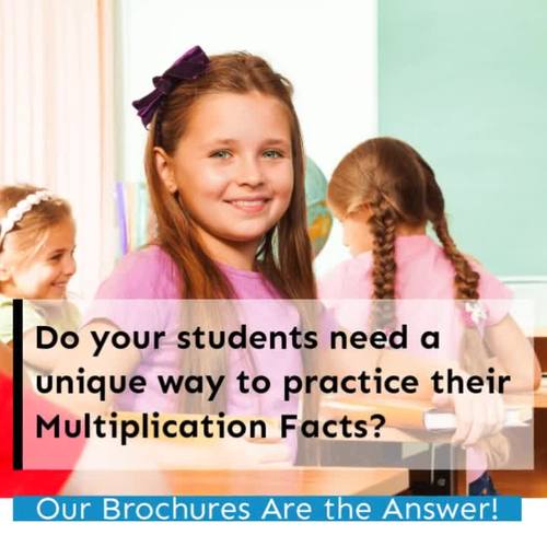 x4 Multiplication Brochures | Multiplication Facts Practice 4 Times Table