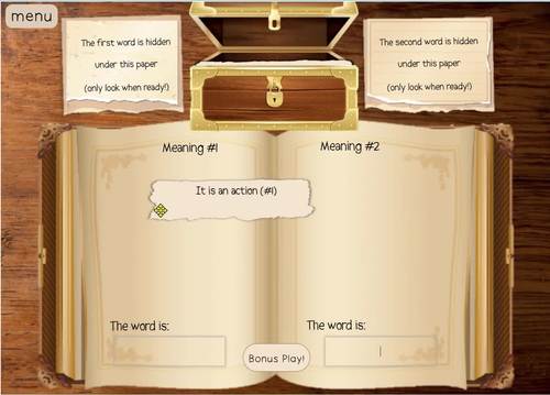 Multiple Meaning Words Game BOOM Cards™ by Say Gray Speech | TPT