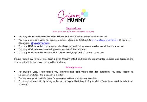 Islam Themed Pack | Preschool | Kindergarten | Busy Binder | Muslim Kids