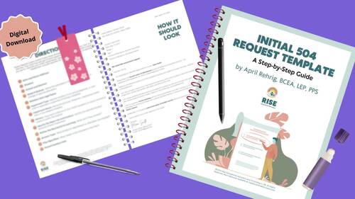 Initial 504 Request Template by Rise Educational Advocacy | TPT