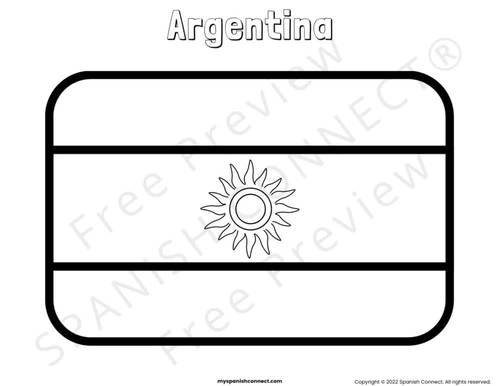 Flags of Spanish Speaking Countries - Coloring & Activity Pages | TpT