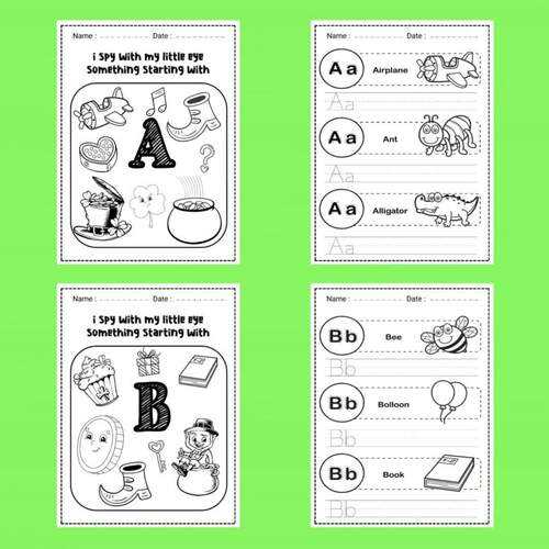 I Spy - St. Patrick's Day + Alphabet Handwriting Practice by The ...