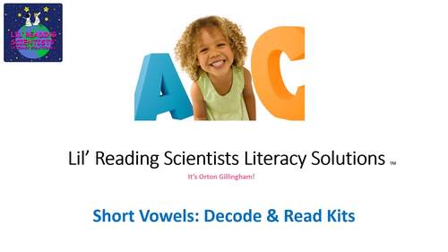 BUNDLE - Decodable Stories, Sentences, and Word Cards (Short Vowels) (OG)