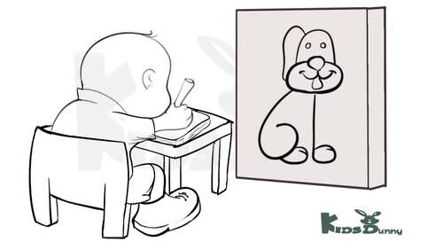 How to draw a dog and a cat step by step for kids, How to draw, video ...
