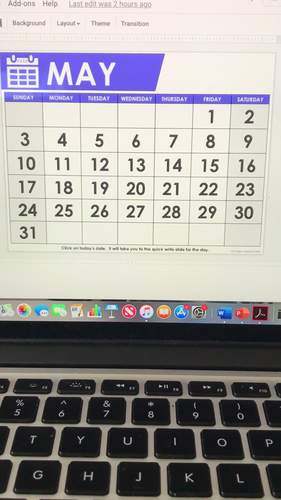 Digital Calendar Quick Write (December) | For Distance Learning | TPT