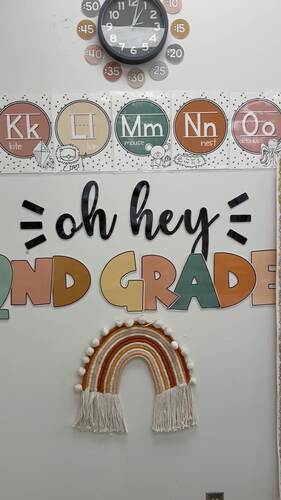 "Oh Hey" Grade Bulletin Board Letters | Door Decor | Back to School ...