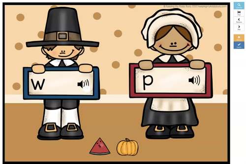 Kindergarten Phonics - First Sounds - Digital Task Cards Distance Learning