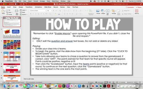 Rounding Whole Numbers Game 4th Grade - Place Value Game Show Math Review