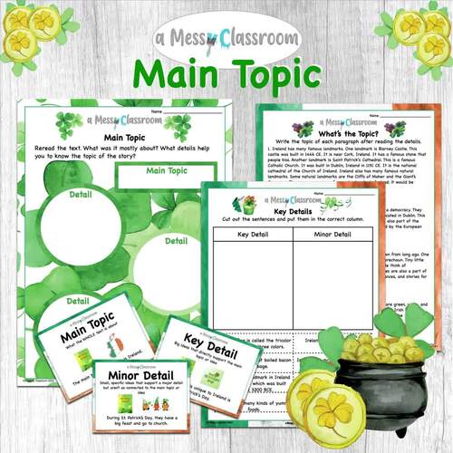 Geography: Ireland Nonfiction Text RI.2.2 Main Topic & Key Details for ...