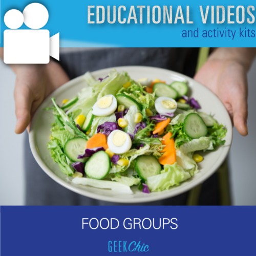 Food Groups Video & Activities plus Digital Task Cards | TPT