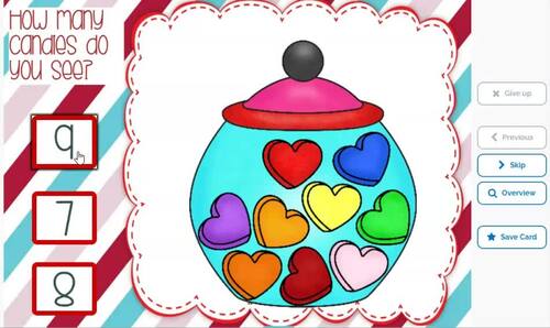 Valentine Counting Candies and Sprinkles BOOM Activity for Preschool ...