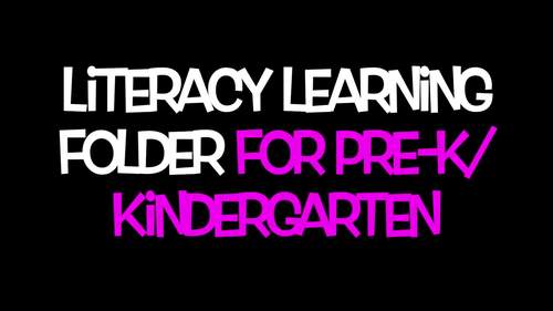 Interactive Literacy Folder (Pre-K/Kindergarten) by Inspire the Mom