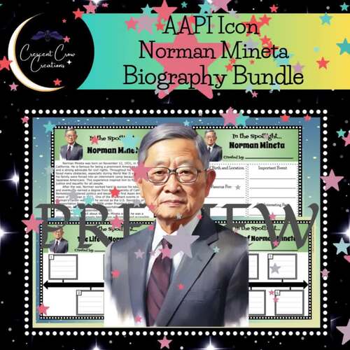 AAPI Icon Norman Mineta AAPI Heritage Month Biography Bundle | TPT