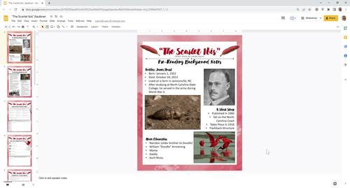 The Scarlet Ibis Short Story Literature Unit Guide, Lesson Plan | TPT