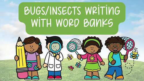 Bugs and Insects Writing Worksheets Spring Writing PreK Kindergarten ...