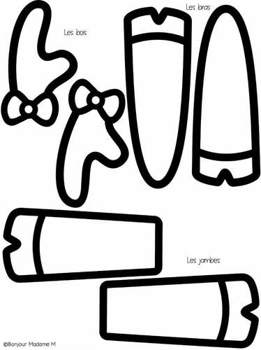 FRENCH Reindeer Writing Craftivity | Winter Craftivity by Bonjour Madame M