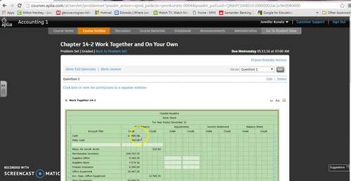 Accounting 9E- 14.2 Work Together by Crazy About Accounting | TPT