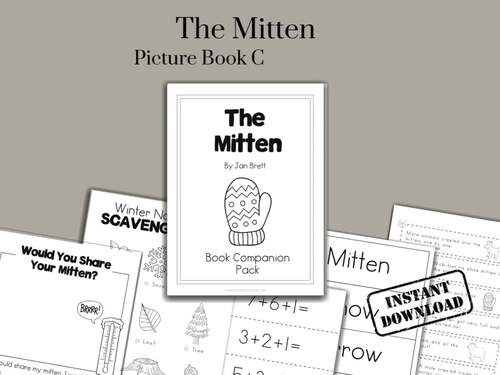 The Mitten Book Companion | Winter Reading Activities | Literacy for ...