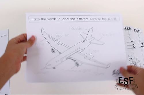 Airplane - Airport Worksheets by Mr Es Specialties | TPT