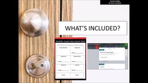 Escape Room Break Out Box Game, Fahrenheit 451 by Julie Faulkner
