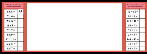 Sugar Skull Couple Calavera Multiplication and Division to 12 Pixel Art ...