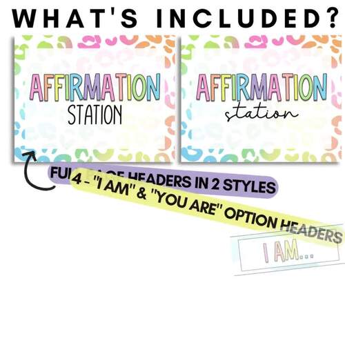 Hey Lisa! Bright & Happy Affirmation Station | Editable | *NEW | TPT