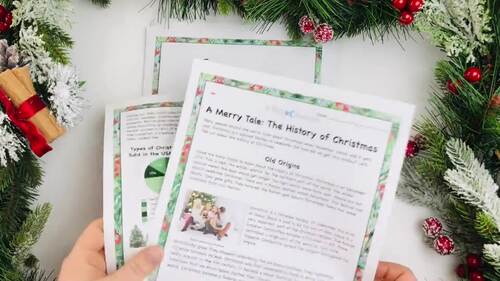 Christmas Cookies History World Tradition 2nd Grade Reading RI.2.1 RI.2.2 RI.2.5