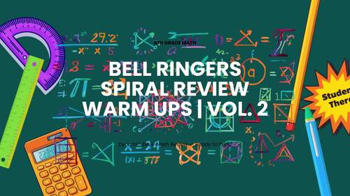 8th Grade Math Bell Ringers | Spiral Review Warm Ups & Answer Keys