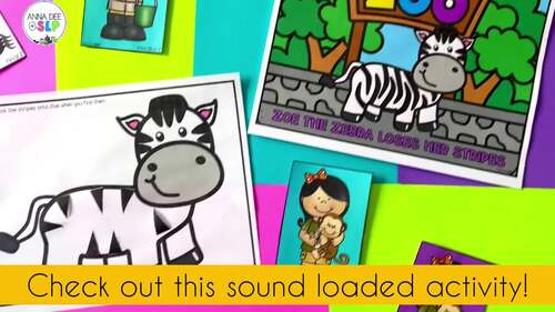 Z Articulation Story and Activity for Play Based Speech Therapy by Anna ...