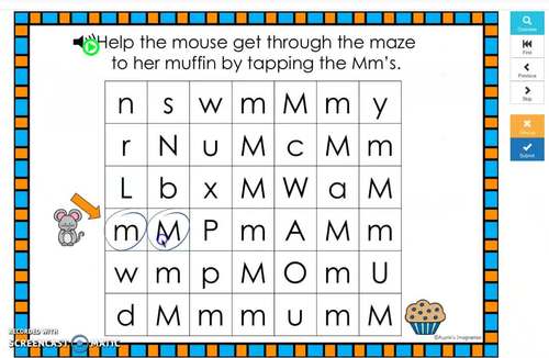 Letter Name and Sounds Letter M Freebie - Learning the Alphabet Boom Cards™