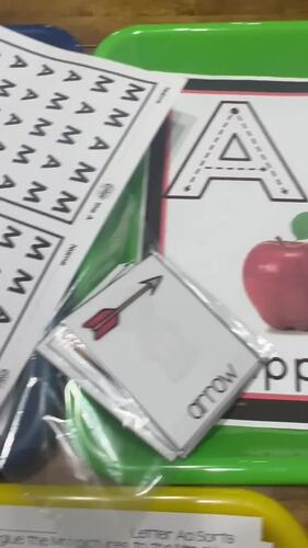 Letter Aa Activities OG Structured Literacy Printables Center Kinder